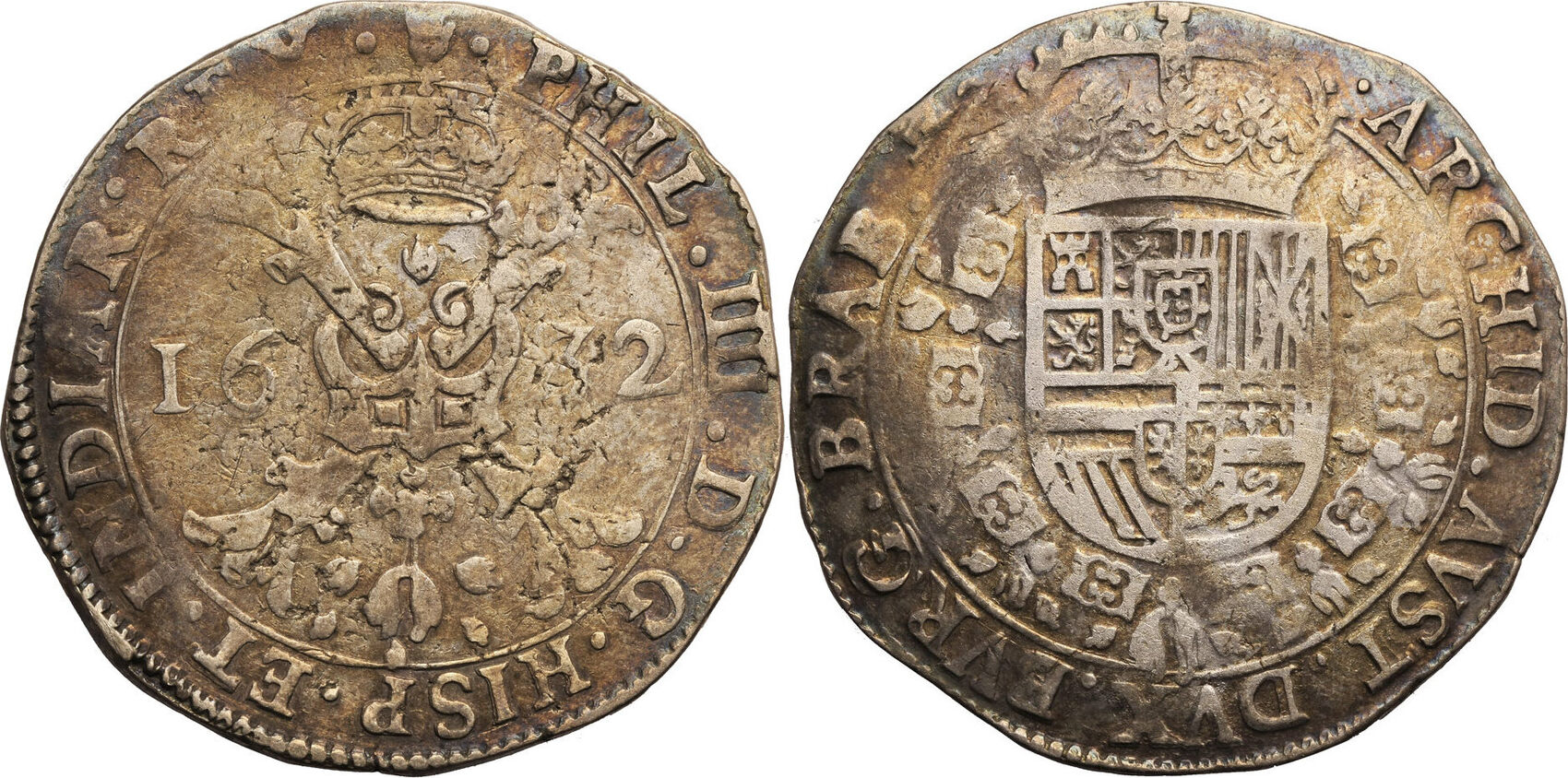Spanish Netherlands, Brabant (Belgium) Thaler (Patagon) 1632 Antwerp ...