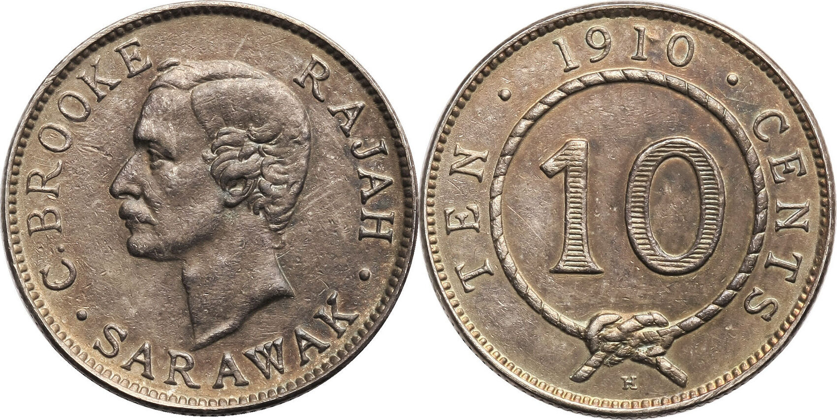 Sarawak 10 Cents 1910 H Charles J Brooke Rajah Ss fast VZ MA Shops sarawak-10-cents-1910-h-charles-j-brooke-rajah-ss-fast-vz-ma-shops