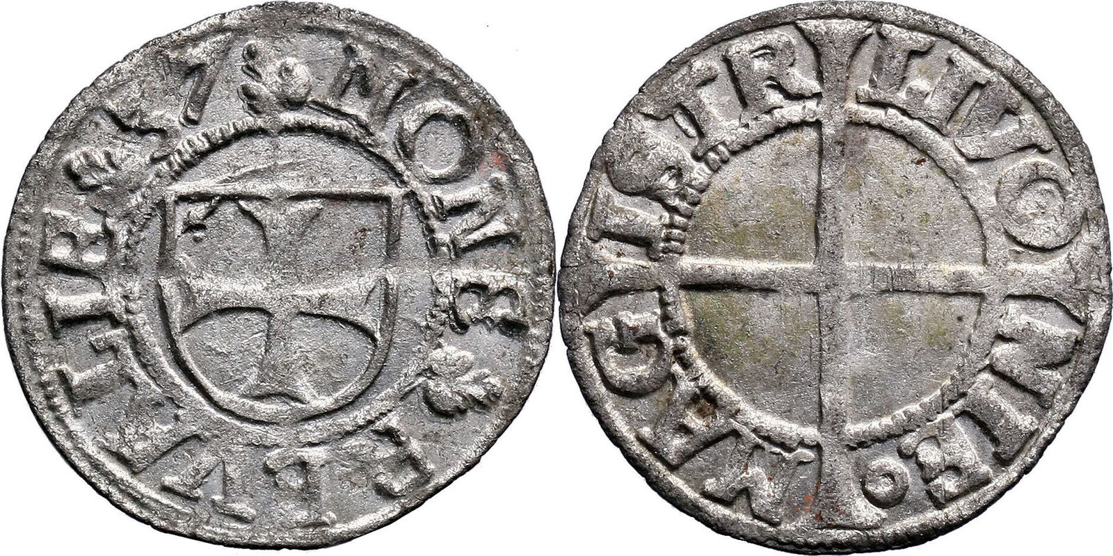 Livonian Order Shilling 1537, Reval Hermann von Brueggenei-Hasenkamp ...