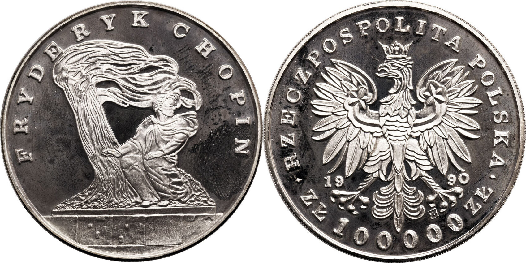 Poland 100000 Zlotych 1990 Fryderyk Chopin PP | MA-Shops