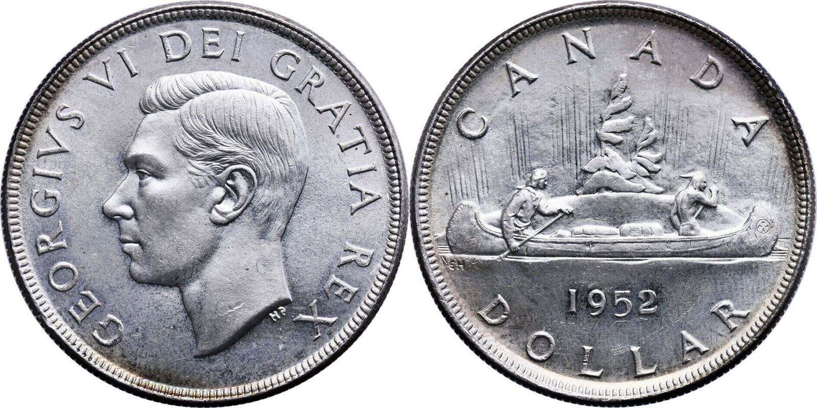 Canada Dollar 1952 George VI Fast St | MA-Shops