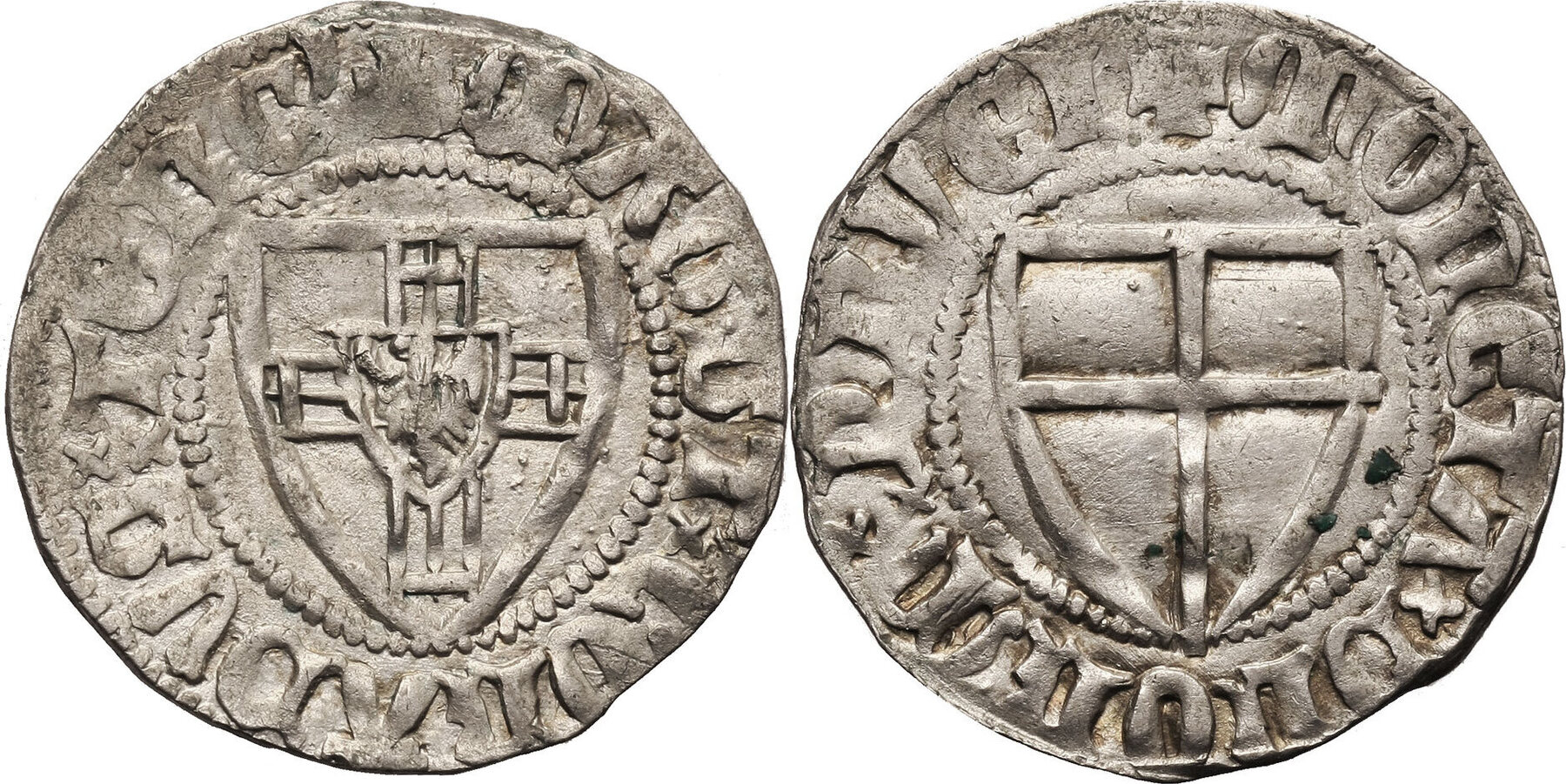Teutonic Order / Deutscher Orden Schilling 1393-1407 Konrad III von ...