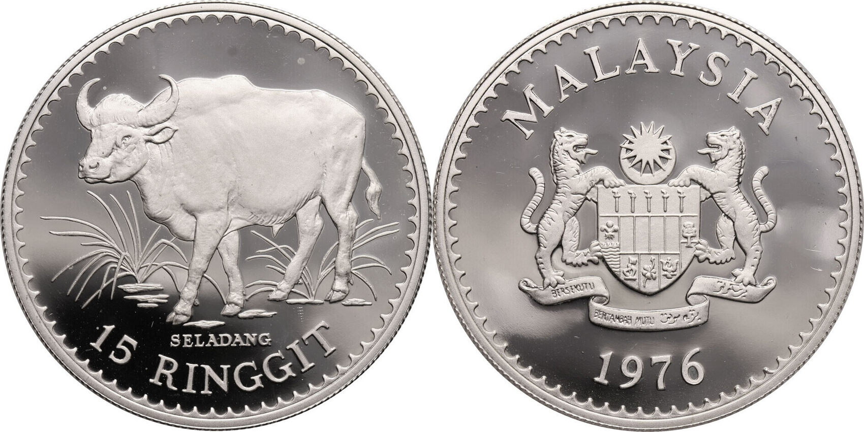 Malaysia 15 Ringgit 1976 Conservation, Seladang PP | MA-Shops