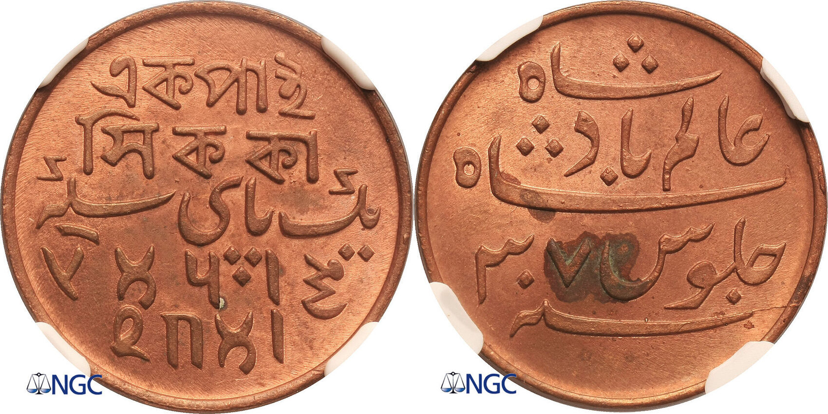 India British Pice AH 37 (1829 AD) Bengal Presidency NGC MS 62 RB | MA ...