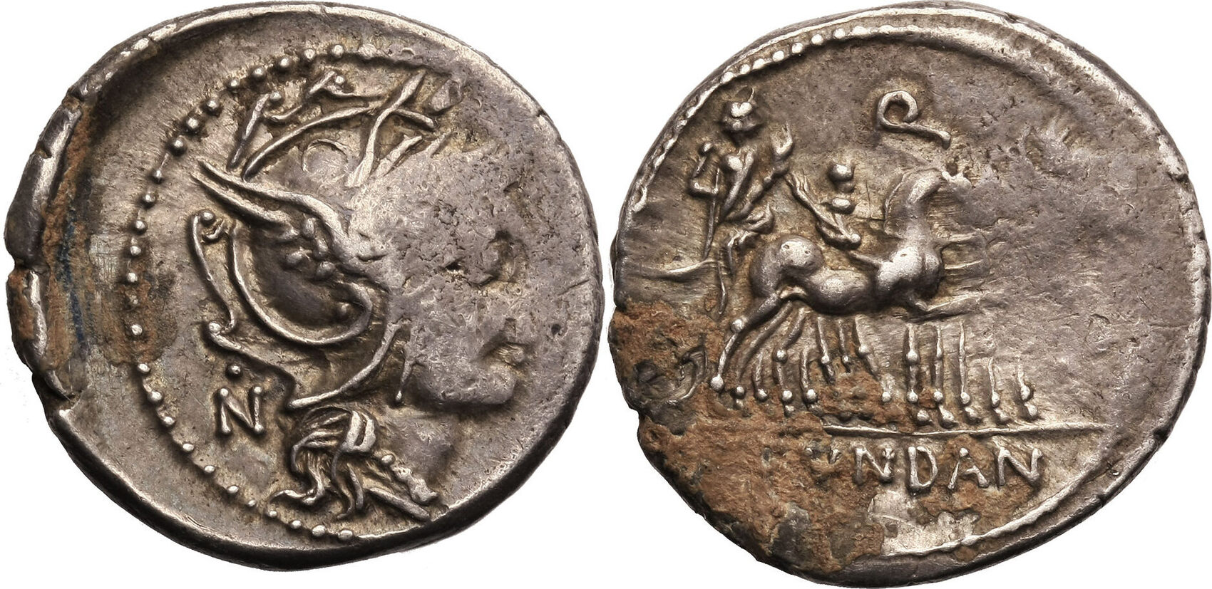 The Roman Republic AR Denarius 101 BC C. Fundanius Sehr Schön | MA-Shops