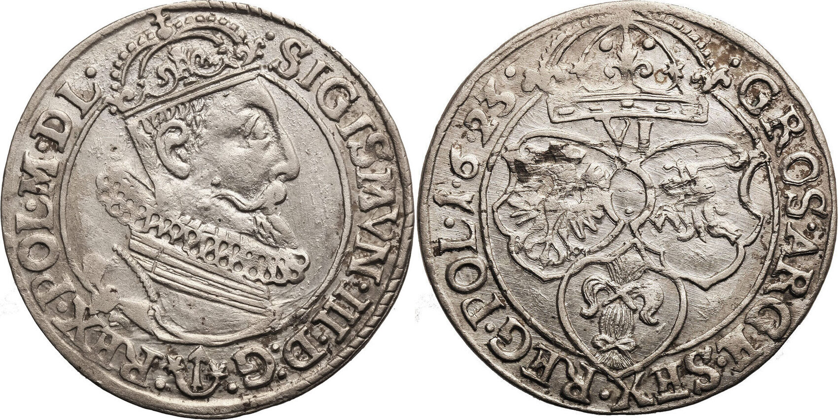 Poland, Zygmunt III Waza Szostak (6 Groschen) 1623 Krakow mint VZ | MA ...