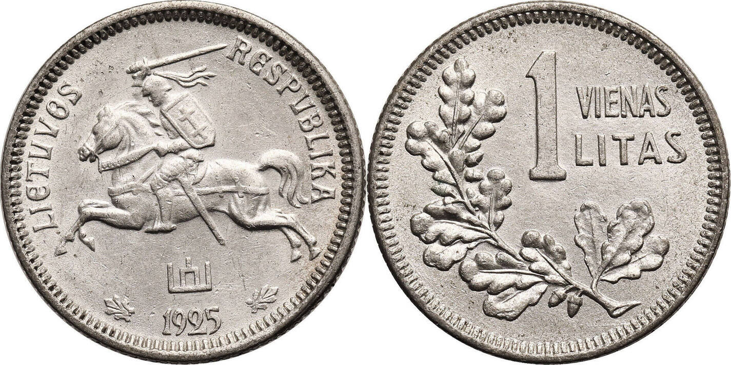 Lithuania, First Republic 1918-1940 1 Litas 1925 VZ | MA-Shops
