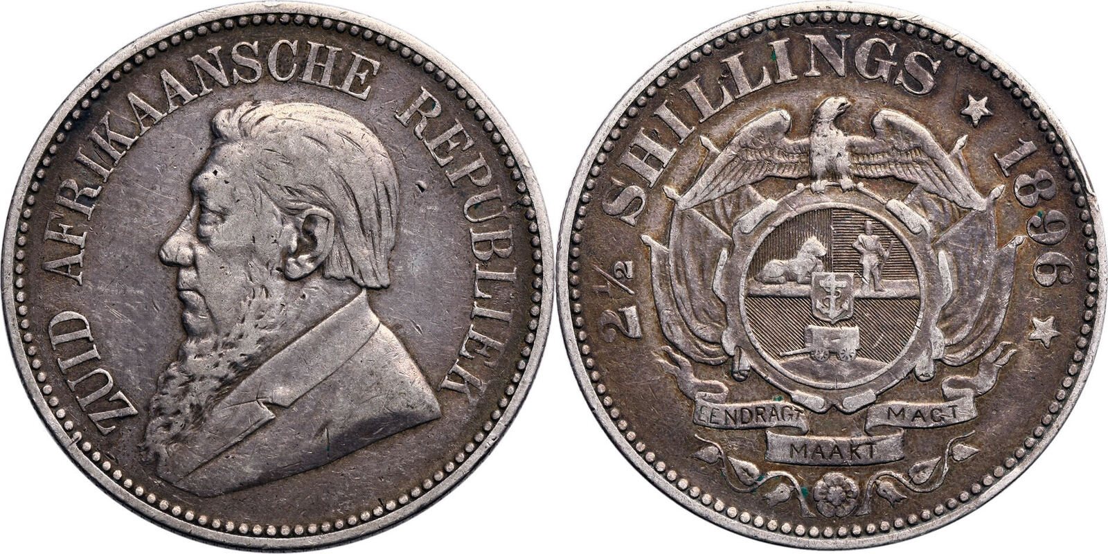 South Africa 2 1/2 Shillings 1896 Sehr Schön | MA-Shops