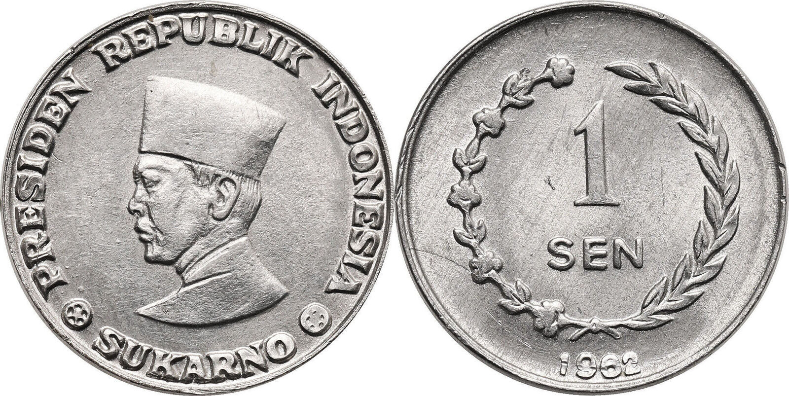 Indonesia - Irian Barat 1 Sen 1962 Sukarno fast St | MA-Shops