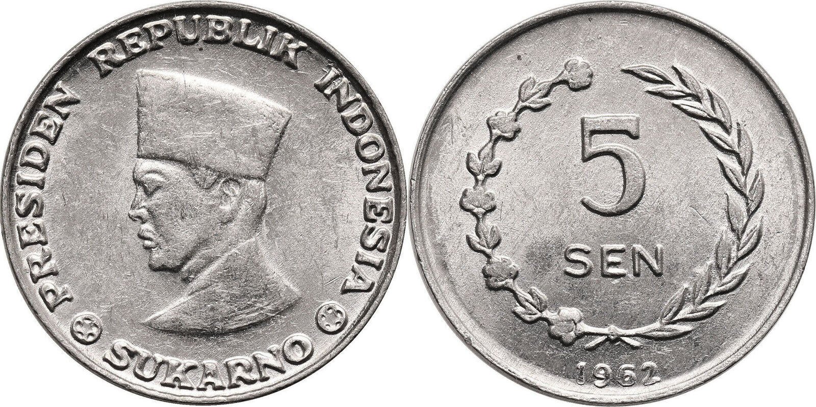 Indonesia - Irian Barat 5 Sen 1962 Sukarno fast St | MA-Shops
