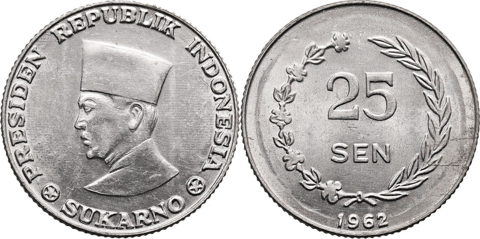 Indonesia - Irian Barat 25 Sen 1962 Sukarno vz-St | MA-Shops