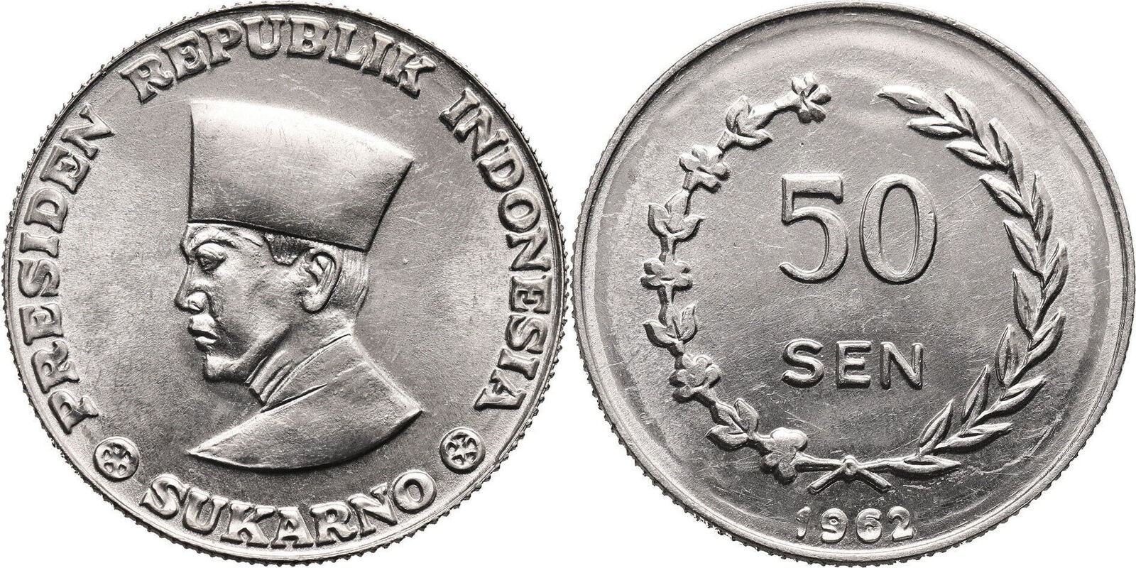 Indonesia - Irian Barat 50 Sen 1962 Sukarno St | MA-Shops