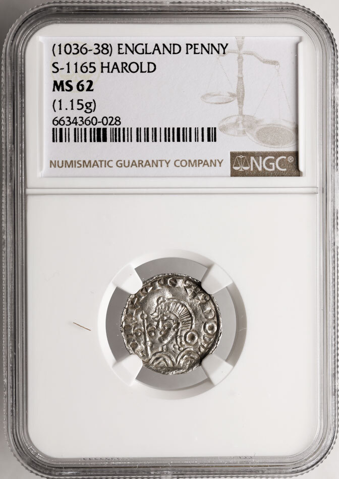 England / Anglo-Saxons Penny, Long Cross and fleur de lis type 1036 ...