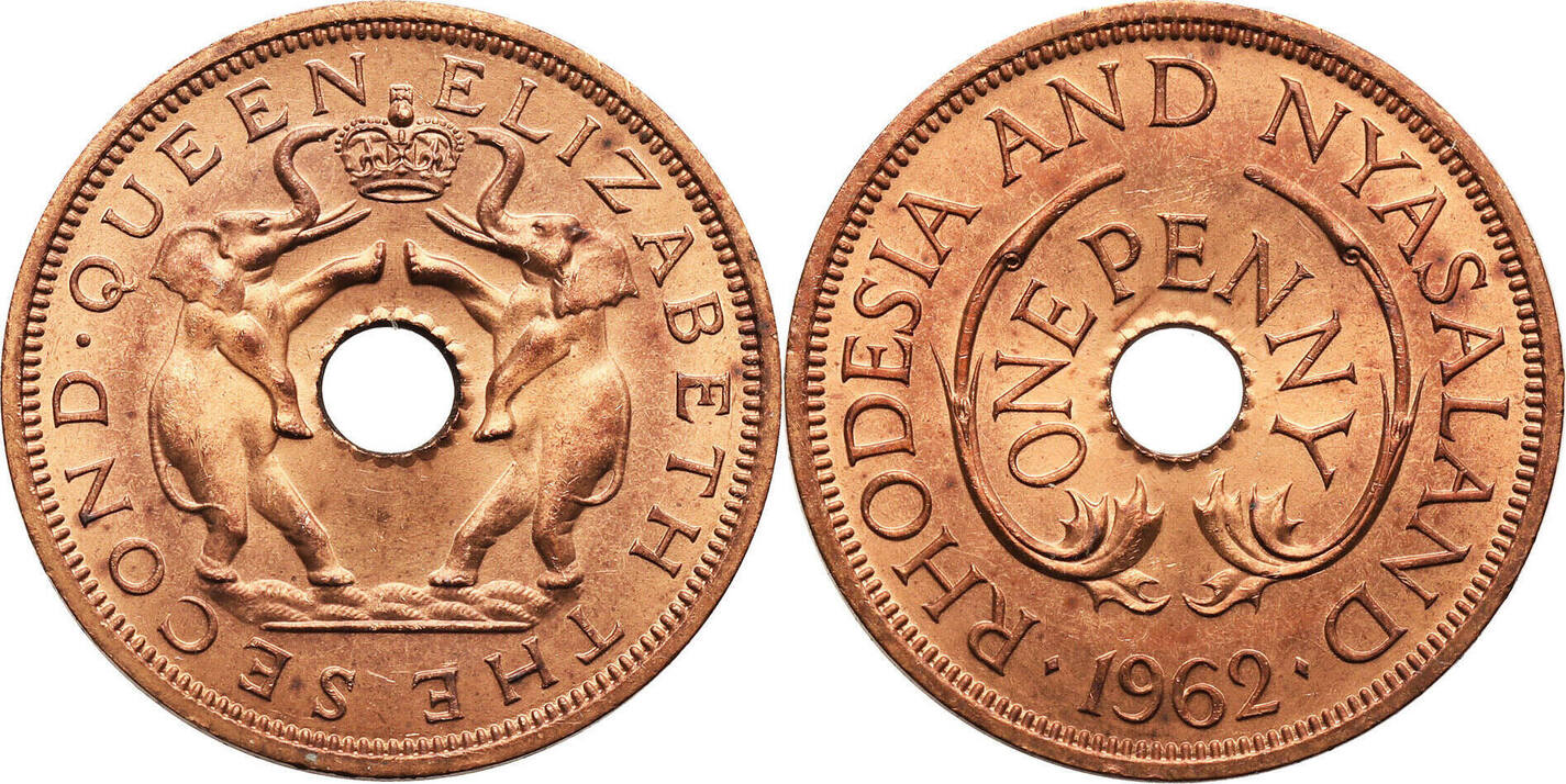 Rhodesia & Nyasaland Penny 1962 St | MA-Shops