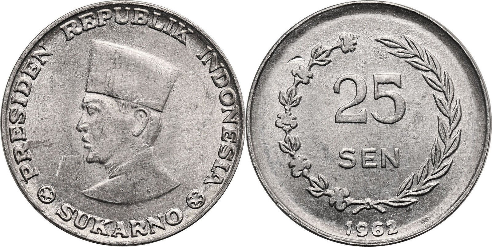 Indonesia, Riau Archipelago 25 Sen 1962 Sukarno (RIAU - KEPULAUAN) vz / vz+ | MA-Shops