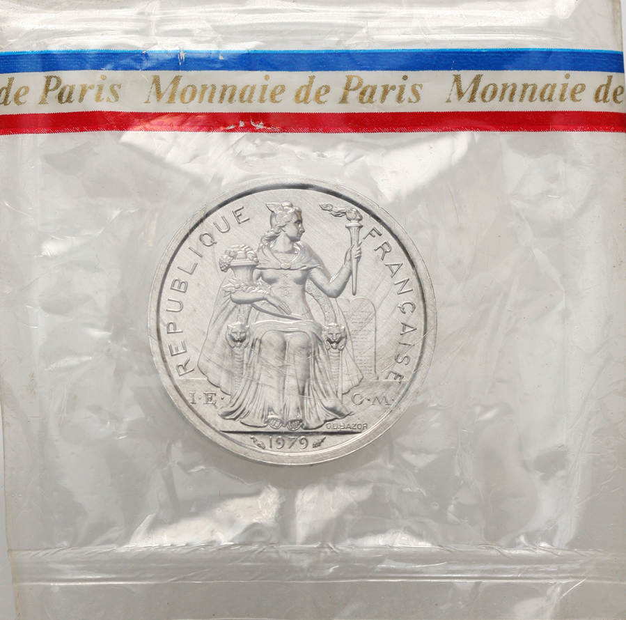 French Polynesia 2 Francs 1979 Piefort, Mintage 150 Pcs Stempelglanz | MA-Shops
