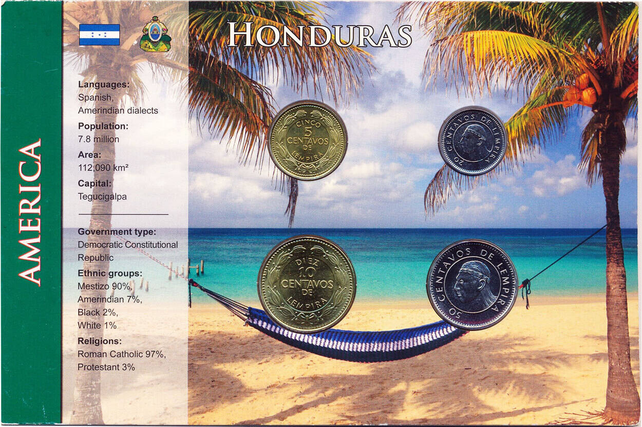 Honduras Set of circulation coins 1999 - 2006 fast St | MA-Shops