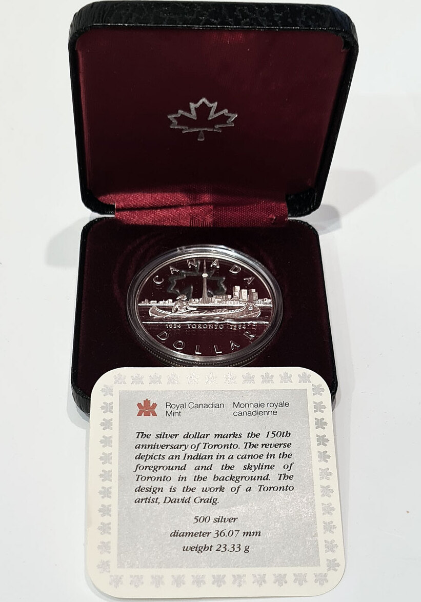 Canada Dollar 1984 150th Anniversary Toronto PP | MA-Shops