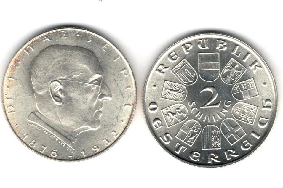 Österreich 2 Schilling SEIPEL 1933 prägefrisch | MA-Shops