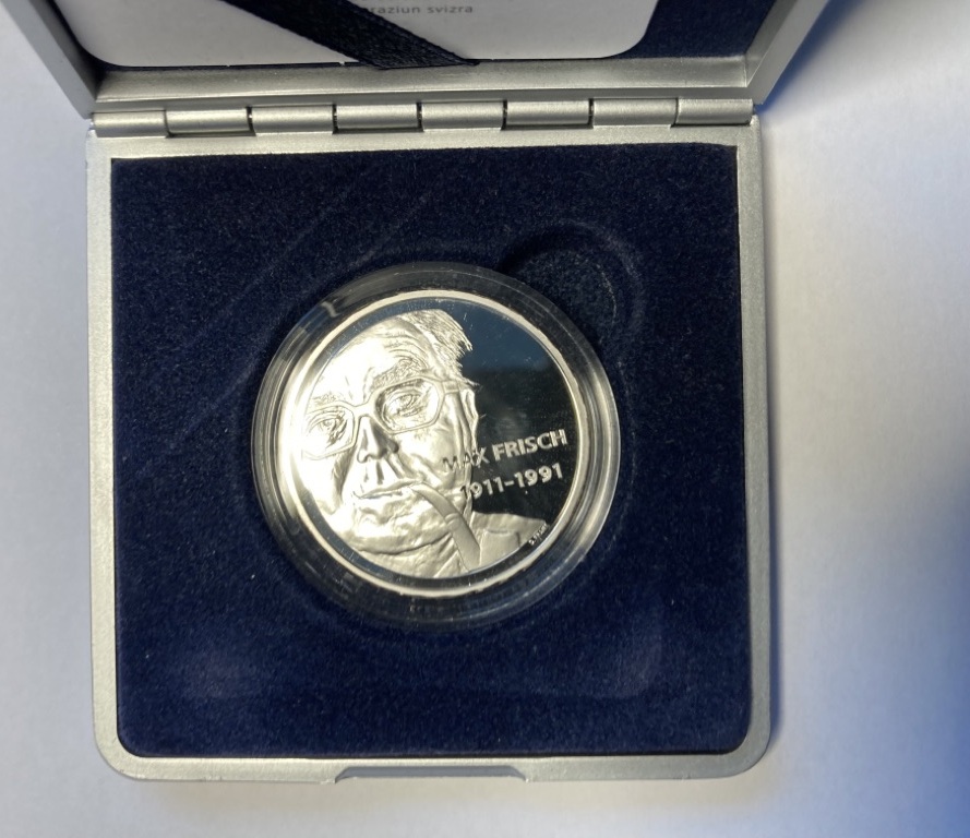 Schweiz 20 Franken 20 Fr. MAX FRISCH in PP 2011 original PP im Etui + Zerti Polierte Platte | MA ...