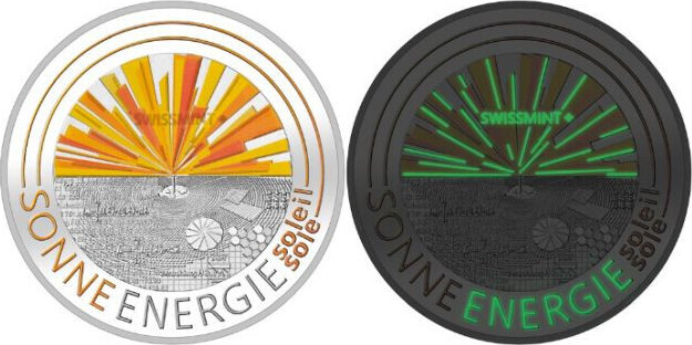 20 Franken Schweiz 2022 SONNENENERGIE PP - Energie der Zukunft - nur 10.000 St. Polierte Platte ...