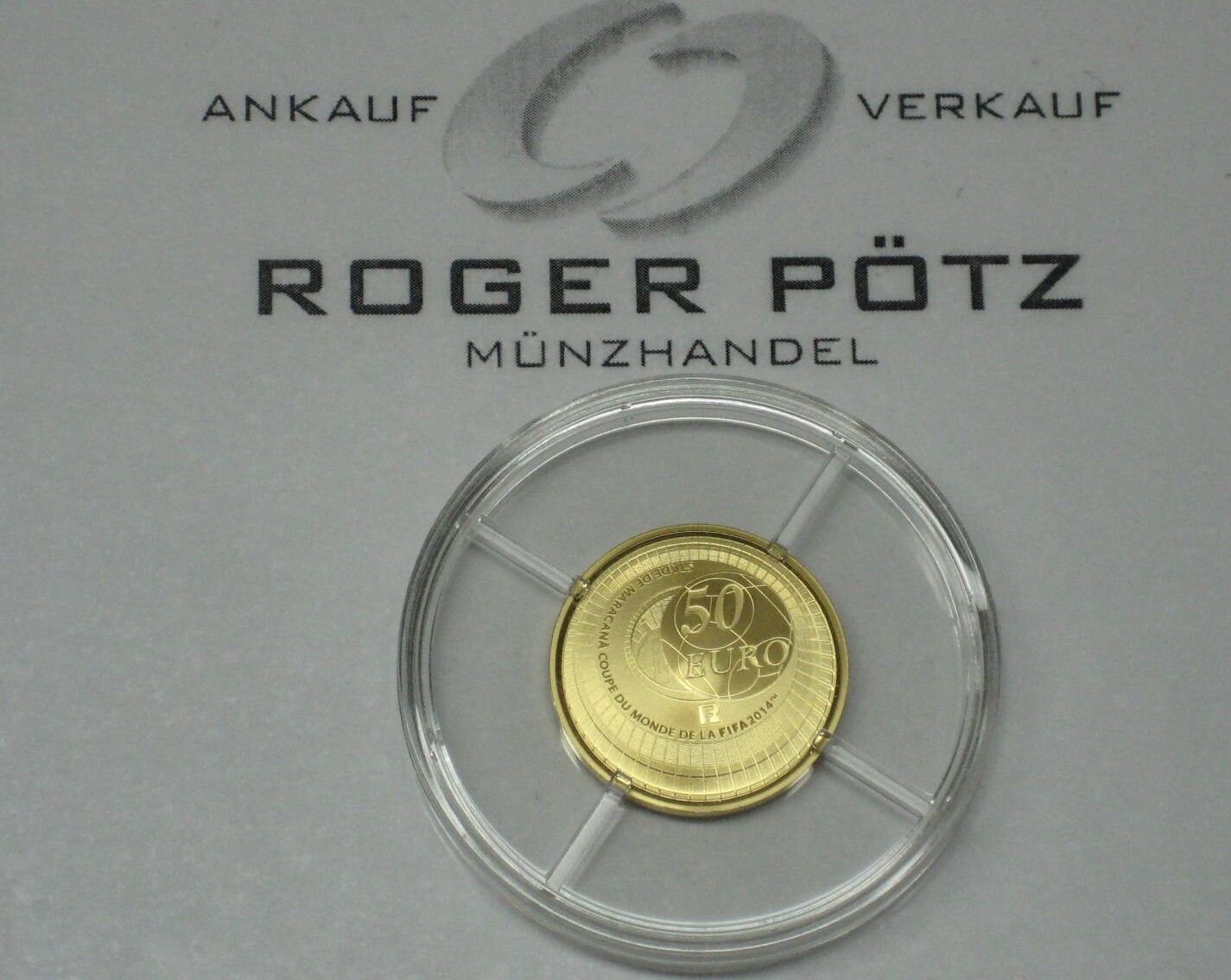 50 Euro Gold FIFA Fussball WM Brasilien 2014 Frankreich Weltmeister ...