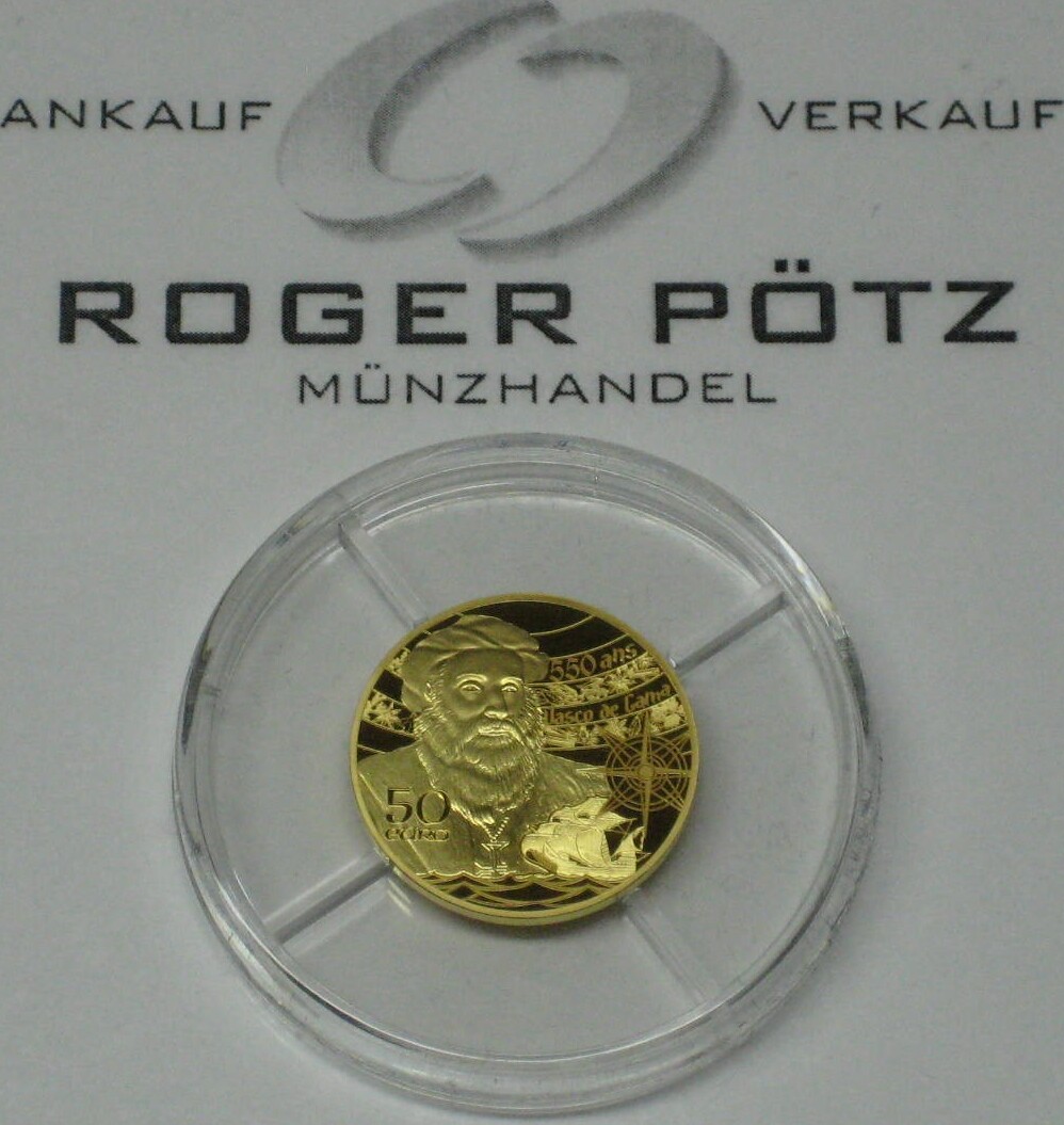 50 Euro Gold PP UNESCO 2019 Vasco Da Gama Belem Frankreich | MA-Shops