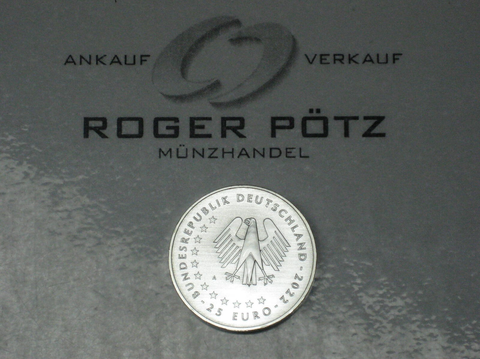 BRD 500 Euro 20 x 25 Euro Originalrolle Herrnhuter Stern 2022 ...