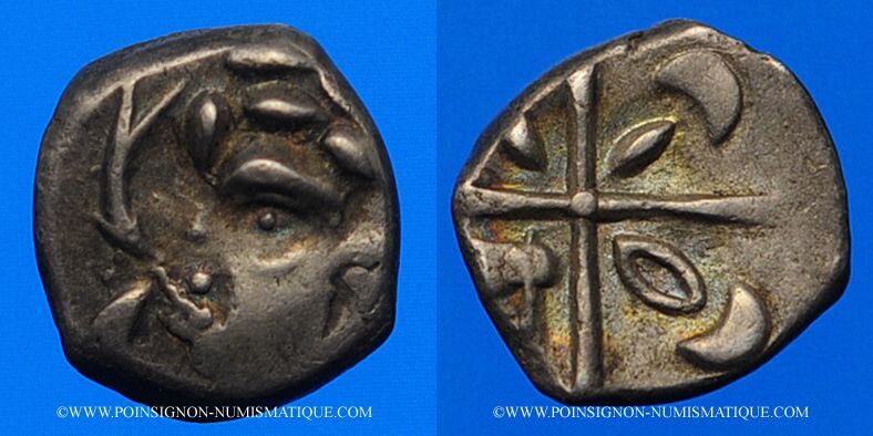 KELTISCHE MÜNZEN Drachme Volques Tectosages. Région de Toulouse. à la ...