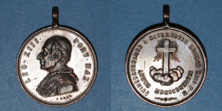MEDAILLEN 1887 Vatican. Léon XIII (1878-1903. Sacerdoce. Médaille ...