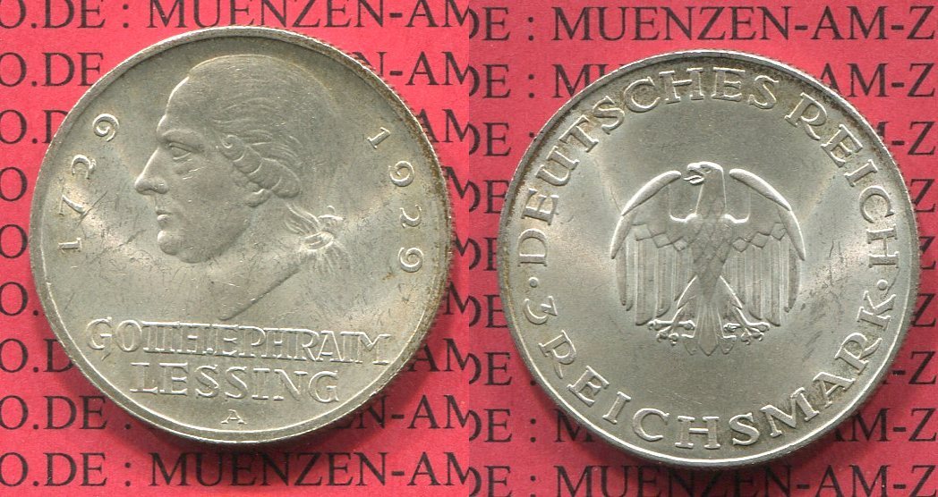 Weimarer Republik Deutsches Reich 3 Mark Silber Gedenkmünze Weimarer ...