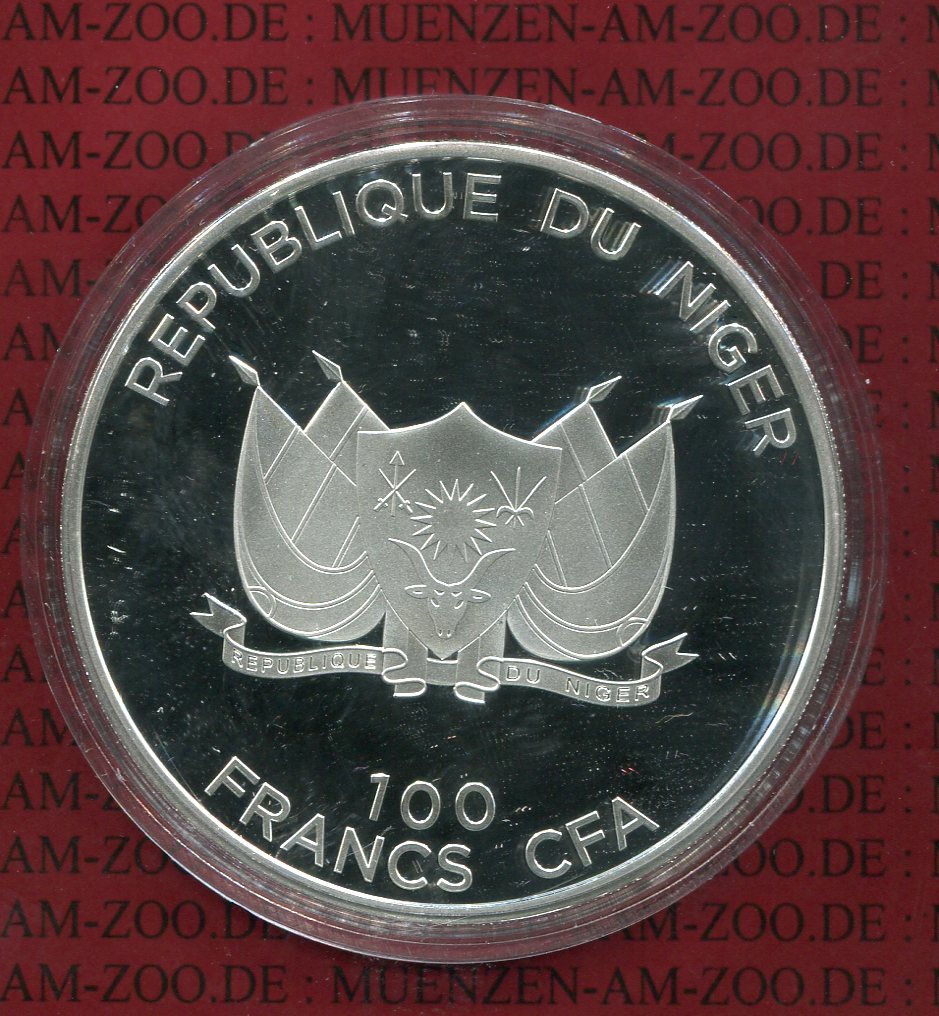 100 CFA Francs Niger 100 Francs 2012 Mekka Kompass Kupfer versilbert ...