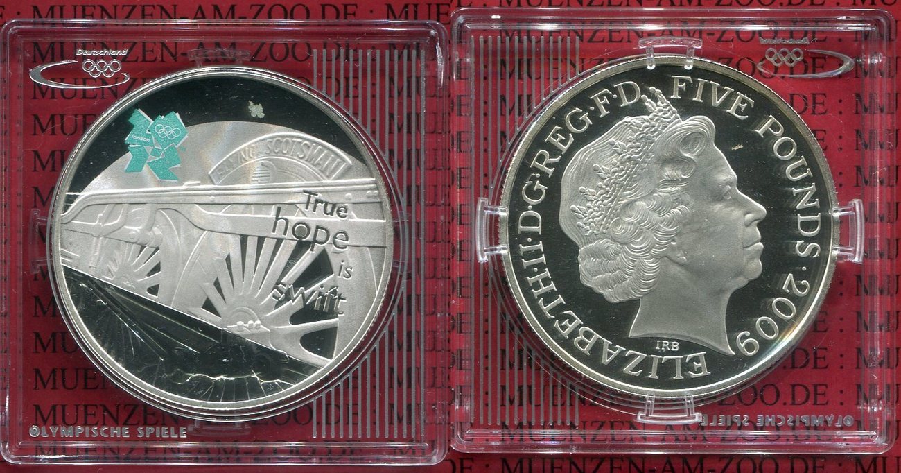 Großbritannien, England, UK 5 Pounds, 5 Pfund 2009 Großbritannien 5 ...