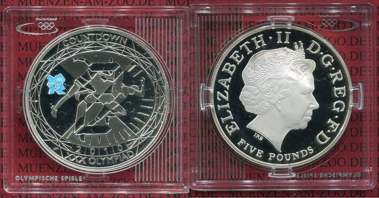 Großbritannien, England, UK 5 Pounds, 5 Pfund 2010 Großbritannien 5 ...