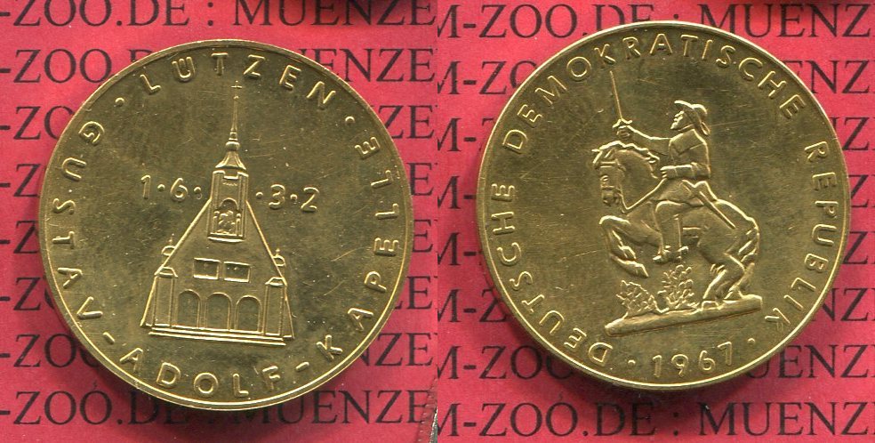 DDR, GDR Eastern Germany Gold - Medaille DDR Gold Medaille 1967 Gustav ...