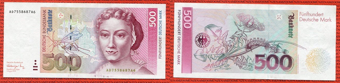 BRDBundesrepublik Deutschland, FRG, Germany 500 DM Deutsche Mark BRD ...