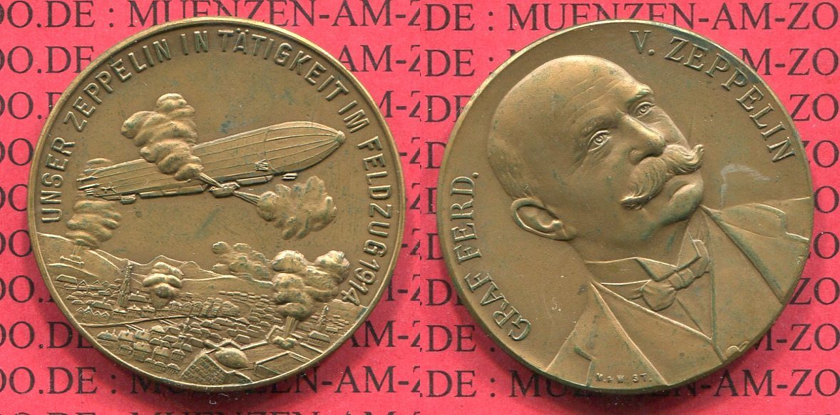 1. Weltkrieg WW I Medaille Bronze 1914 Auf die Einnahme von Lüttich ...