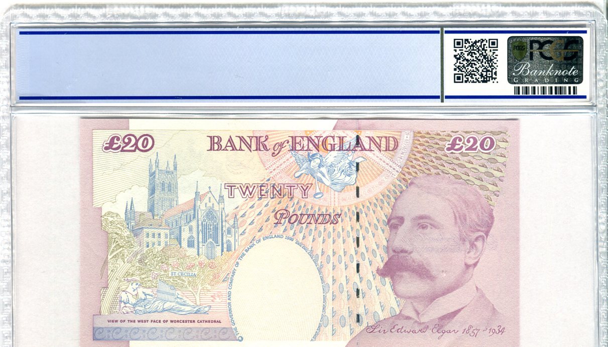 Großbritannien 20 Pounds 1999-2003 Sir Edward Elgar PCGS 65 Gem UNC ...