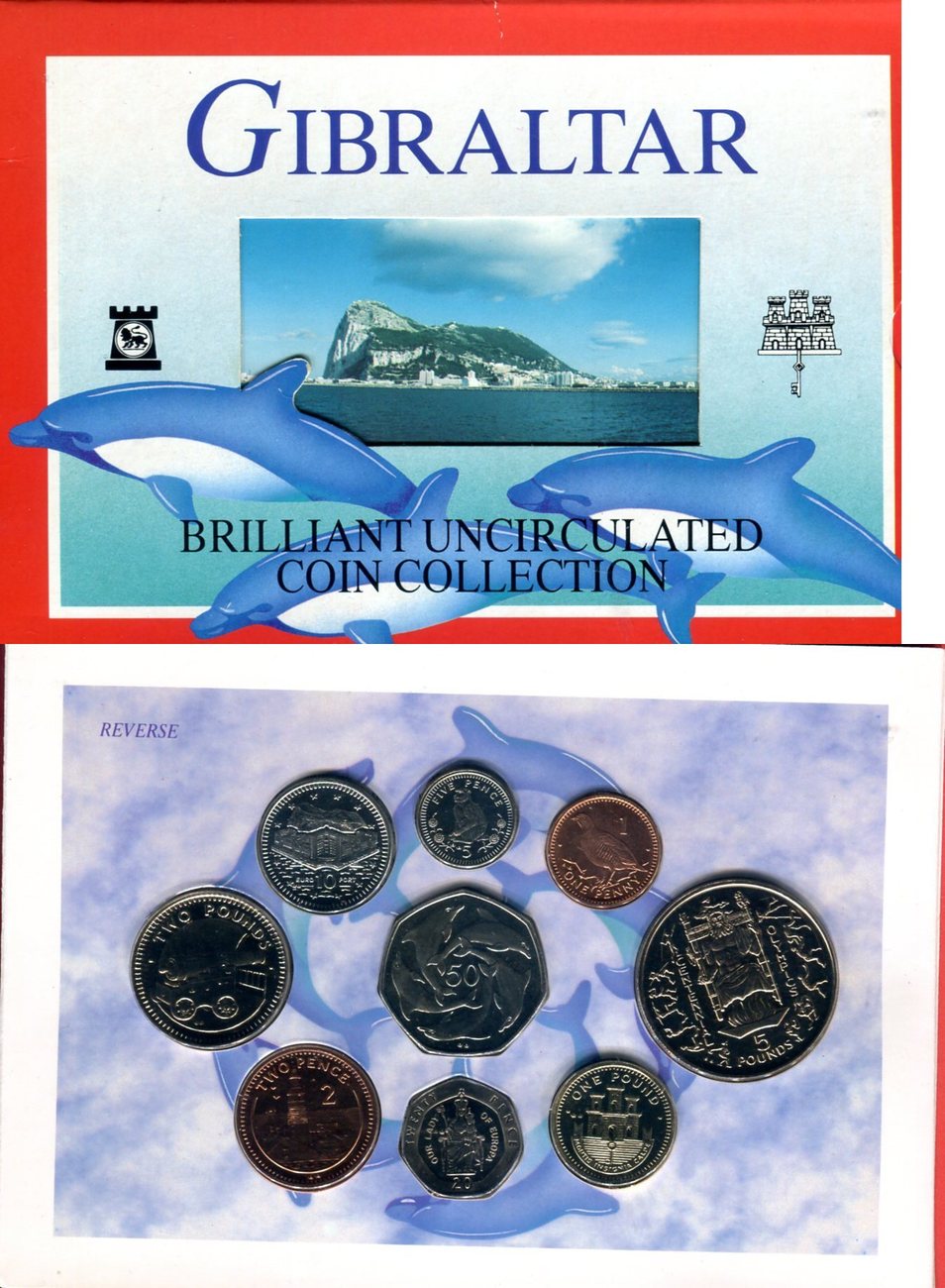 KMS 8,88 Pfund 1996 Gibraltar KMS 1998 Stempelglanz im Blister | MA-Shops