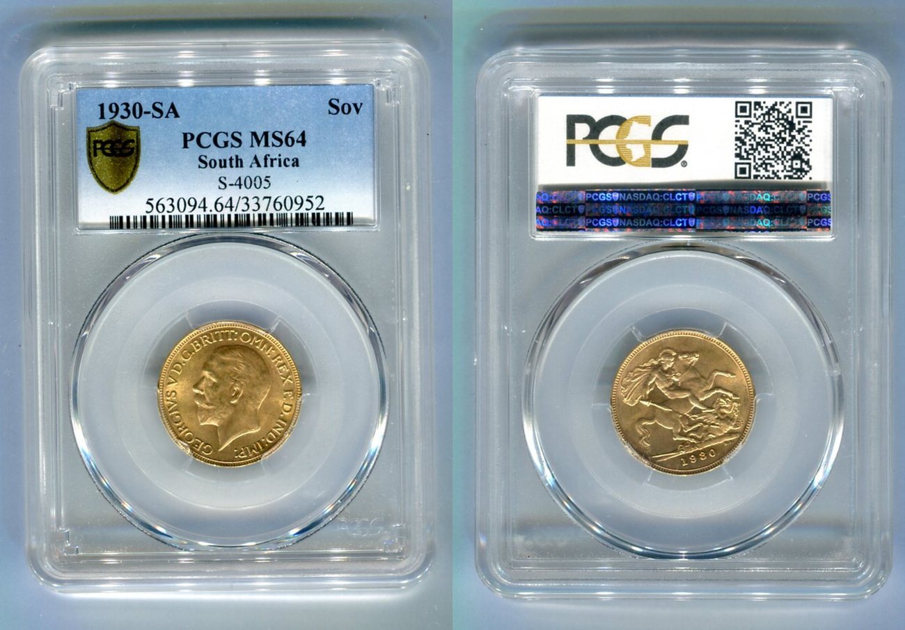 S dafrika 1 Pfund 1930 SA Sovereign PCGS Zertifiziert MS64 MA Shops S dafrika 1 Pfund 1930 SA Sovereign PCGS Zertifiziert MS64 MA Shops