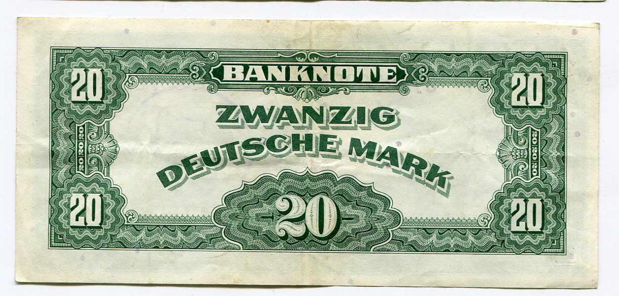 Bundesrepublik Deutschland Berlin 20 DM Deutsche Mark 1948 ...