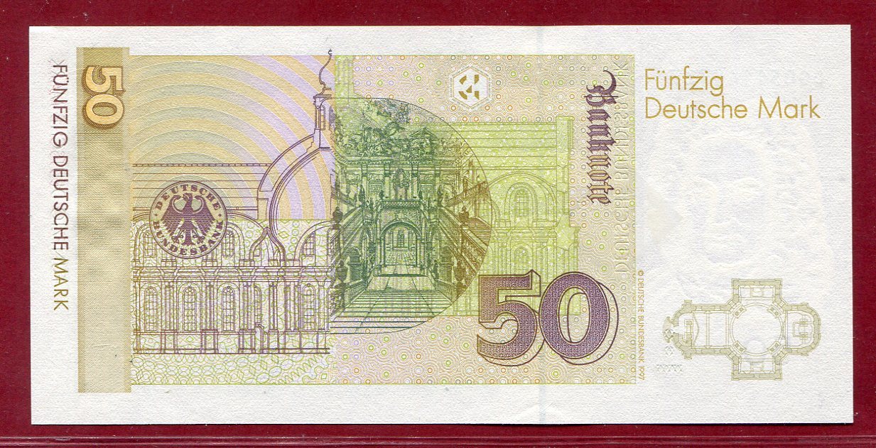 BRD,Deutsche Bundesbank 50 DM Deutsche Mark 1996 Balthasar Neumann min ...