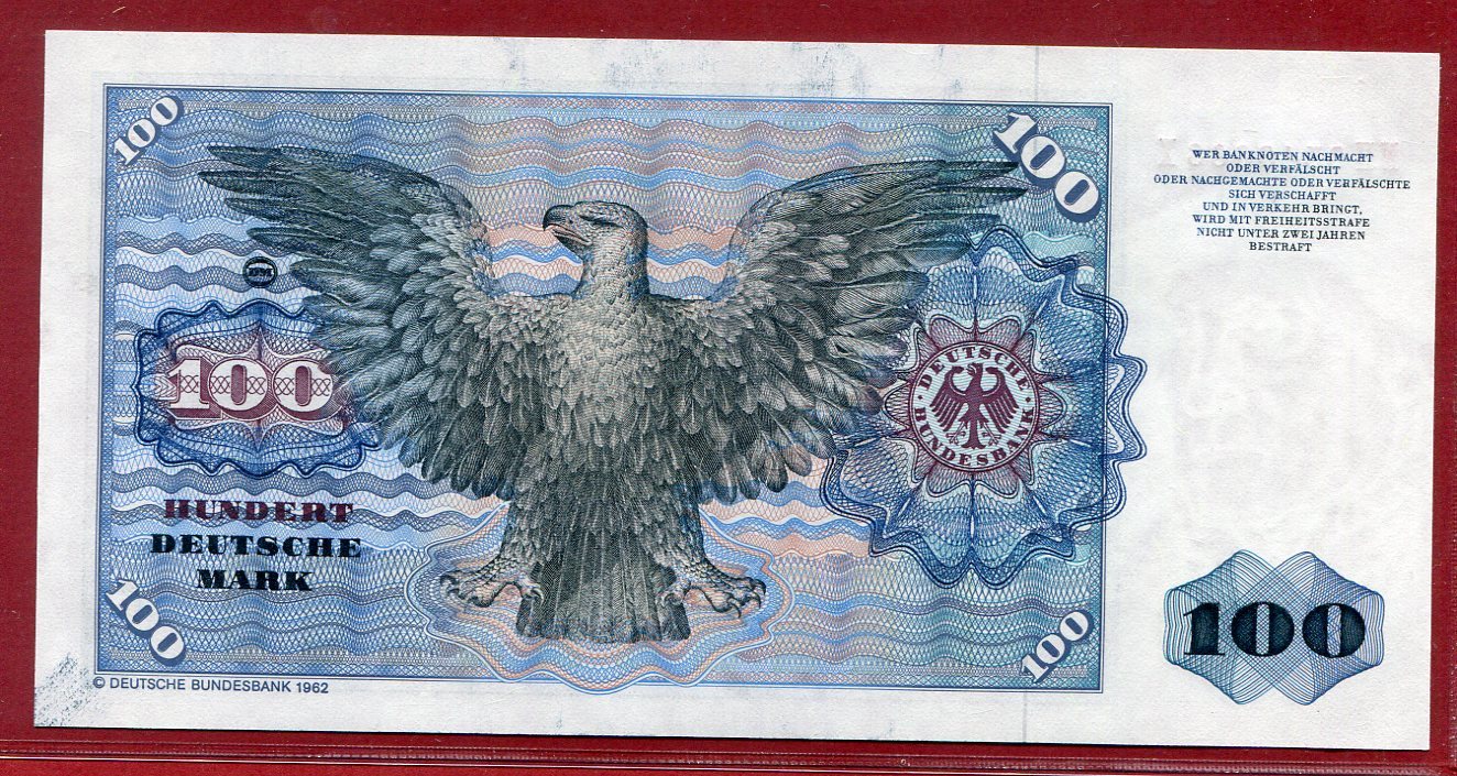 BRD, Deutsche Bundesbank 100 DM Deutsche Mark 1980 NH X Banknote mit ...