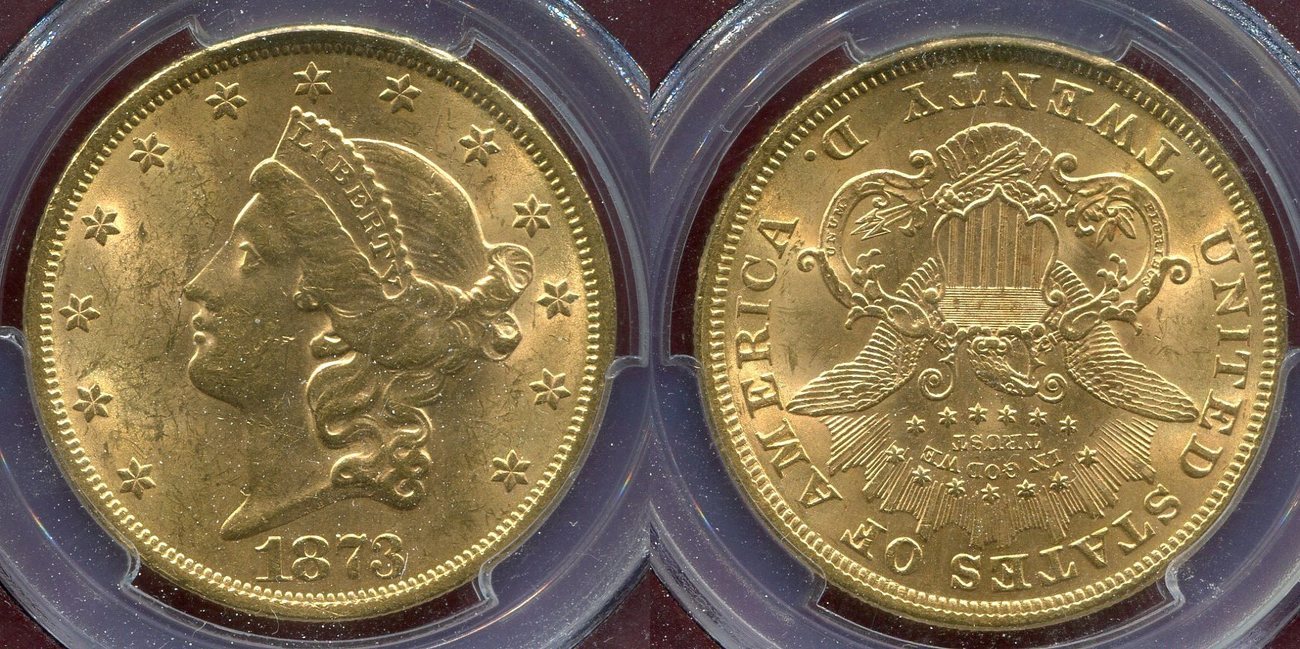 The United States of America USA 20 Dollars 1873 Liberty, Frauenkopf ...