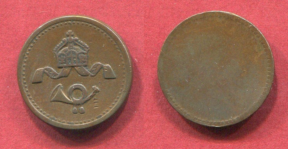 Deutsch Ostafrika Einseitig Postmarke o.J. Tabora Krone mit Posthorn ...