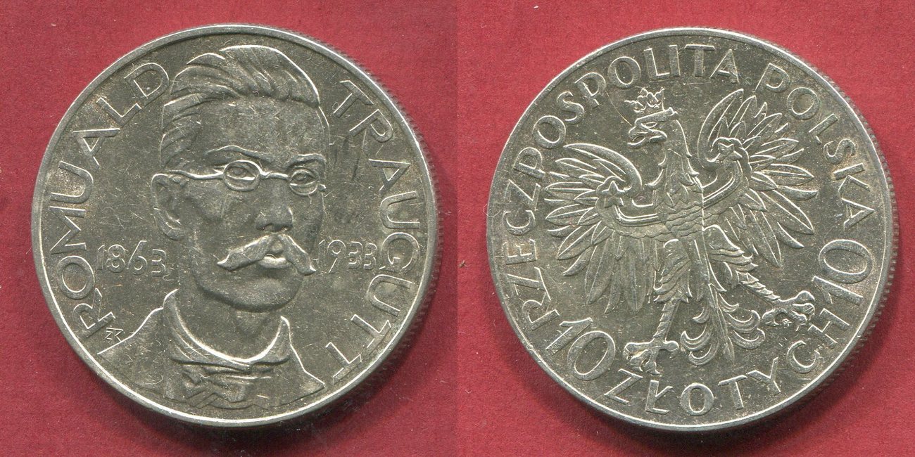 Polen, Poland 10 Zloty 1933 Traugutt Silber f. vz | MA-Shops Polen, Poland 10 Zloty 1933 Traugutt Silber f. vz | MA-Shops