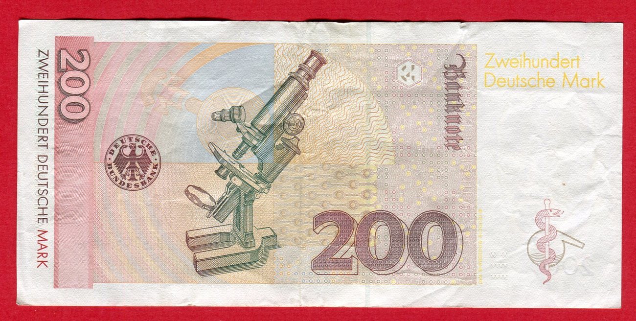 BRD,Deutsche Bundesbank 200 DM Deutsche Mark 1996 AK D Paul Ehrlich ...