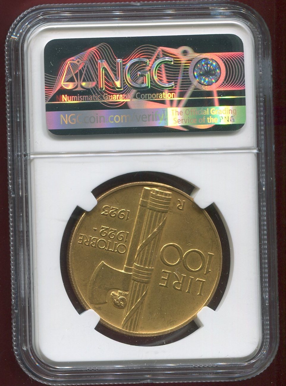 Italien Italy, Kingdom 20 Lira Goldcoin 100 Lire Goldmünze 1923 ...