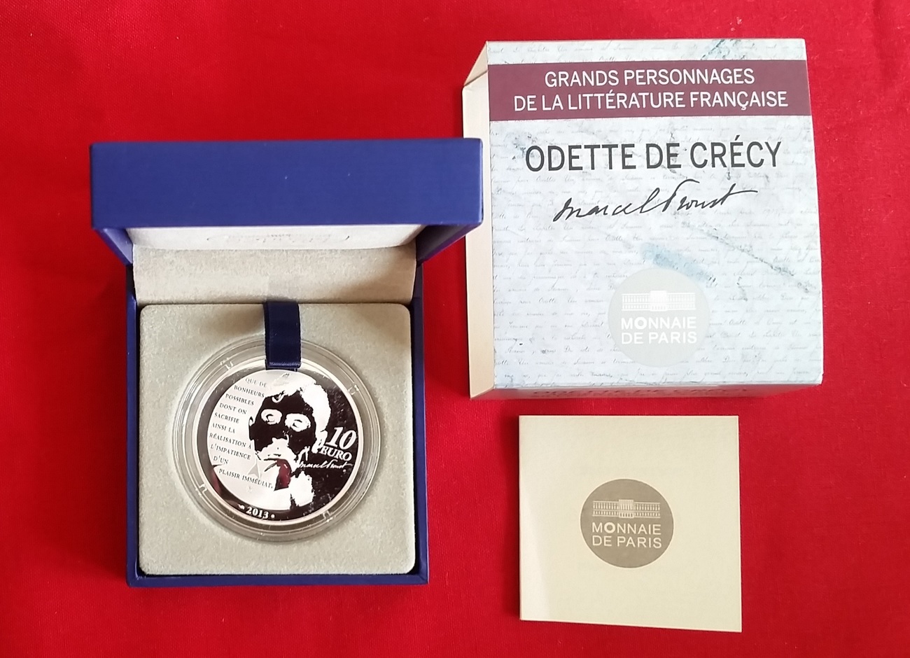 Frankreich 10 Euro Silbermünze 2013 Odette de Crécy - Marcel Proust ...
