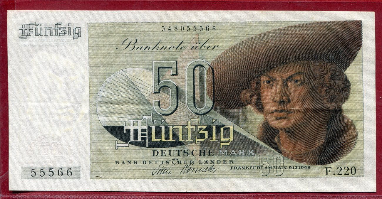 BRD, Bank Deutscher Länder 50 DM 1948 50 Deutsche Mark Bank Deutscher ...